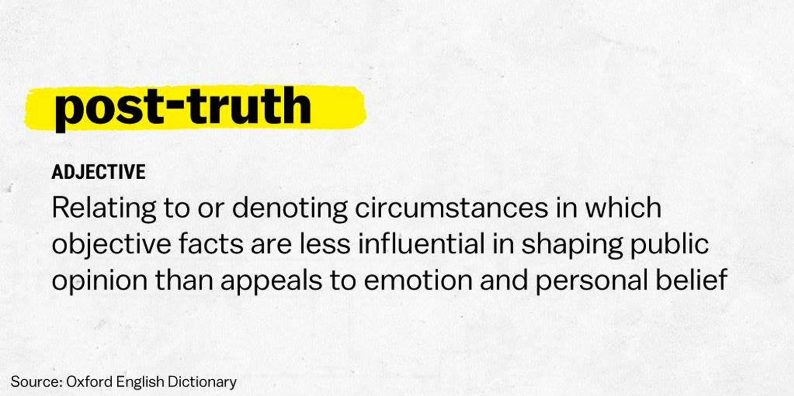Navigating The World Of Post Truth Politics Institute Of Science